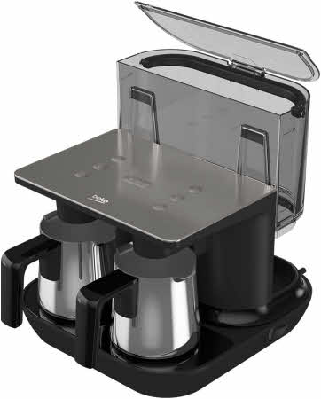 Turkish Coffee Machine Beko TKM | 2 pots | Fully automatic | Grey